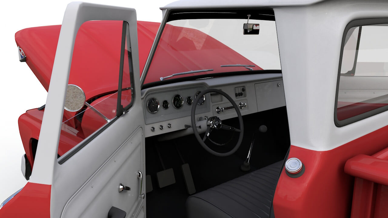 GMC Pickup Truck Stepside 1964 - 3D Model by brunomcardoso