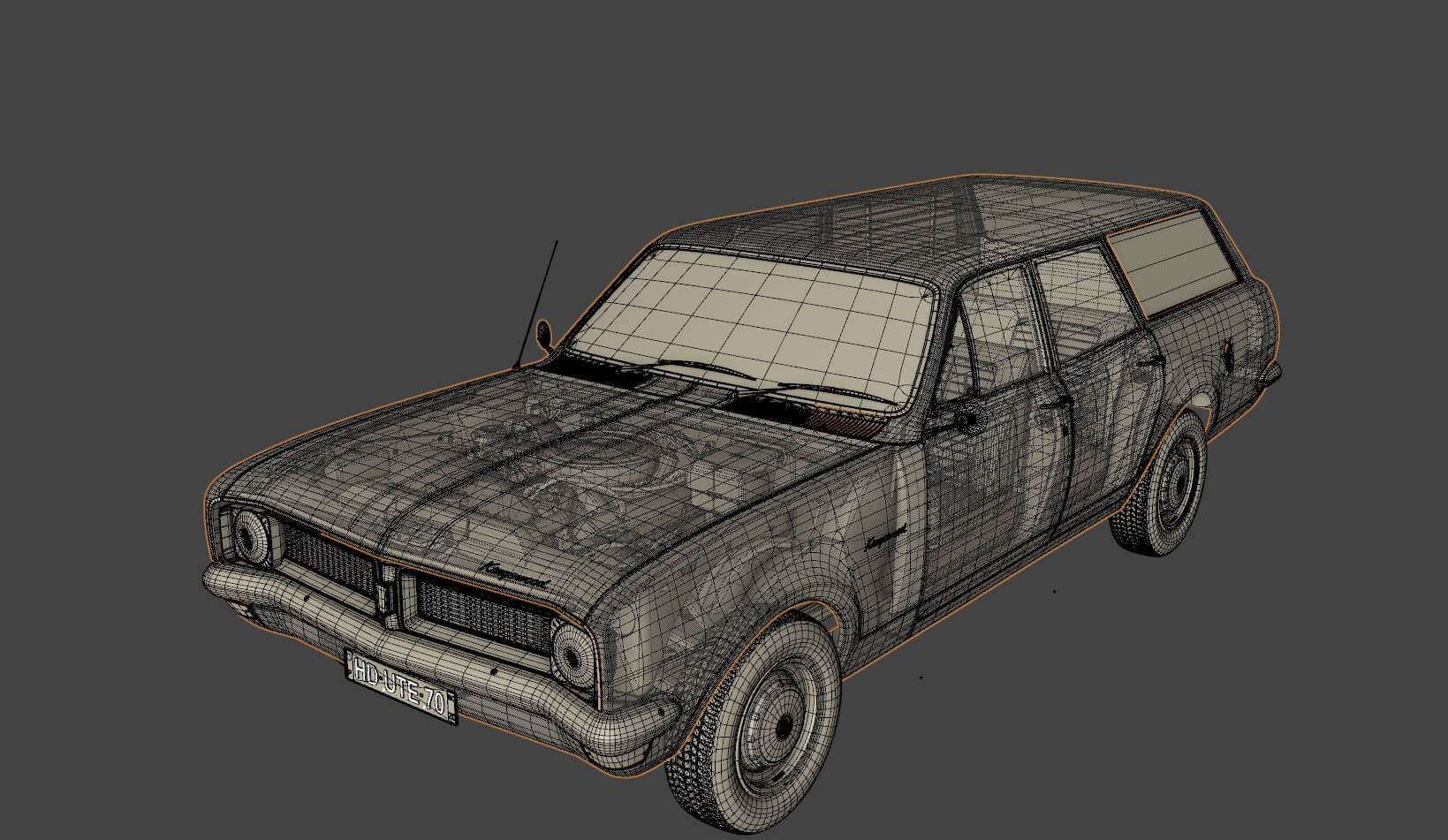 Holden HG Kingswood Wagon - 3D Model by brunomcardoso