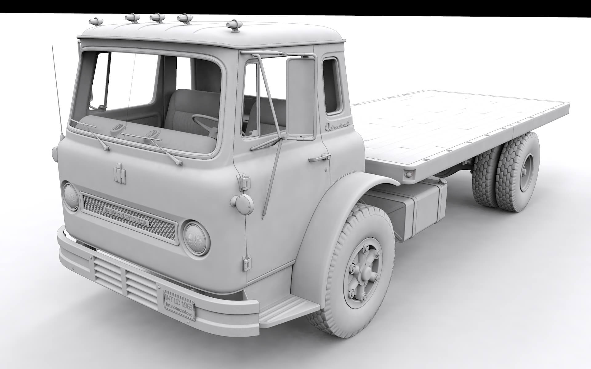 International Loadstar Co1600 Truck 1963 - 3D Model by brunomcardoso