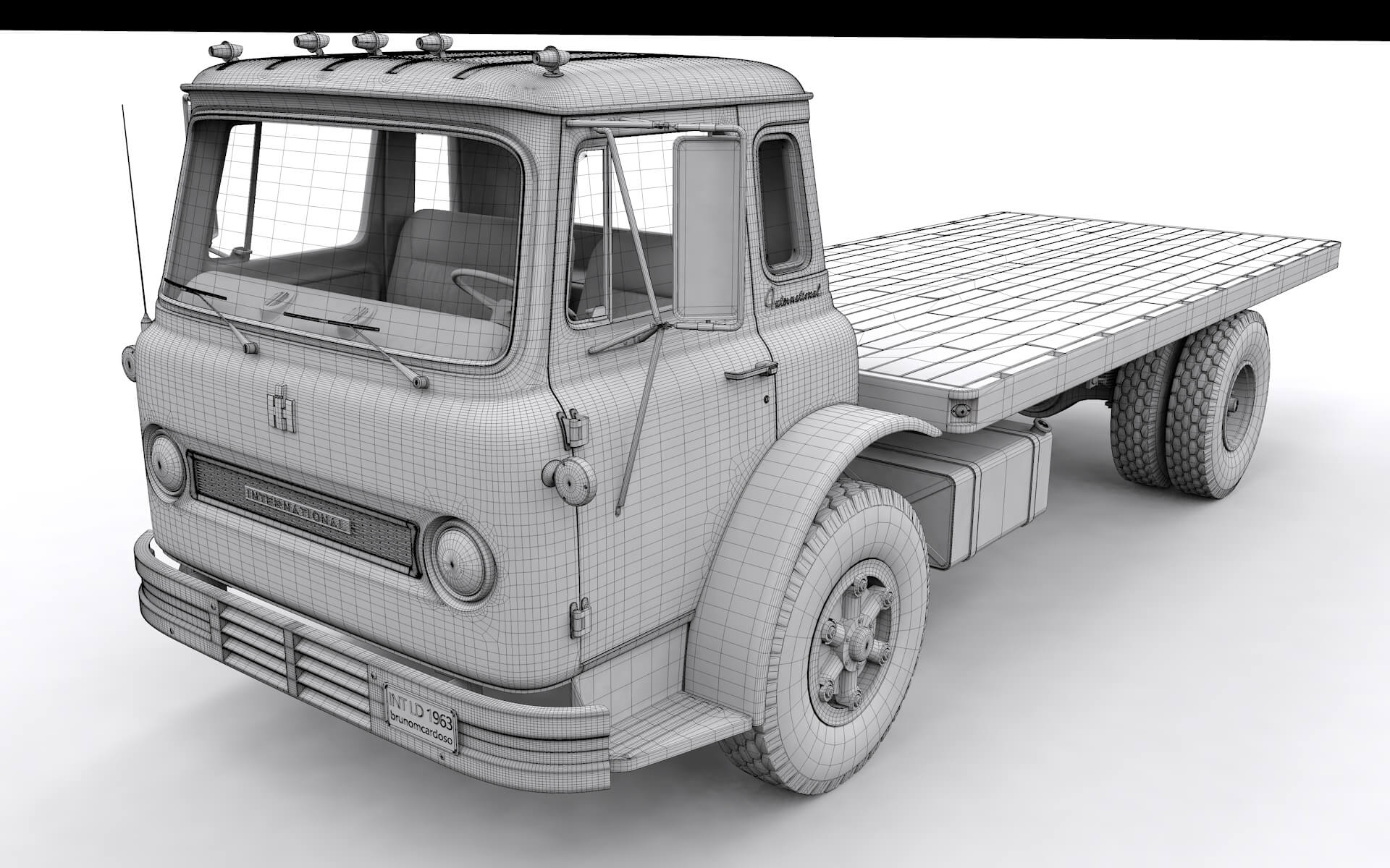 International Loadstar Co1600 Truck 1963 - 3D Model by brunomcardoso