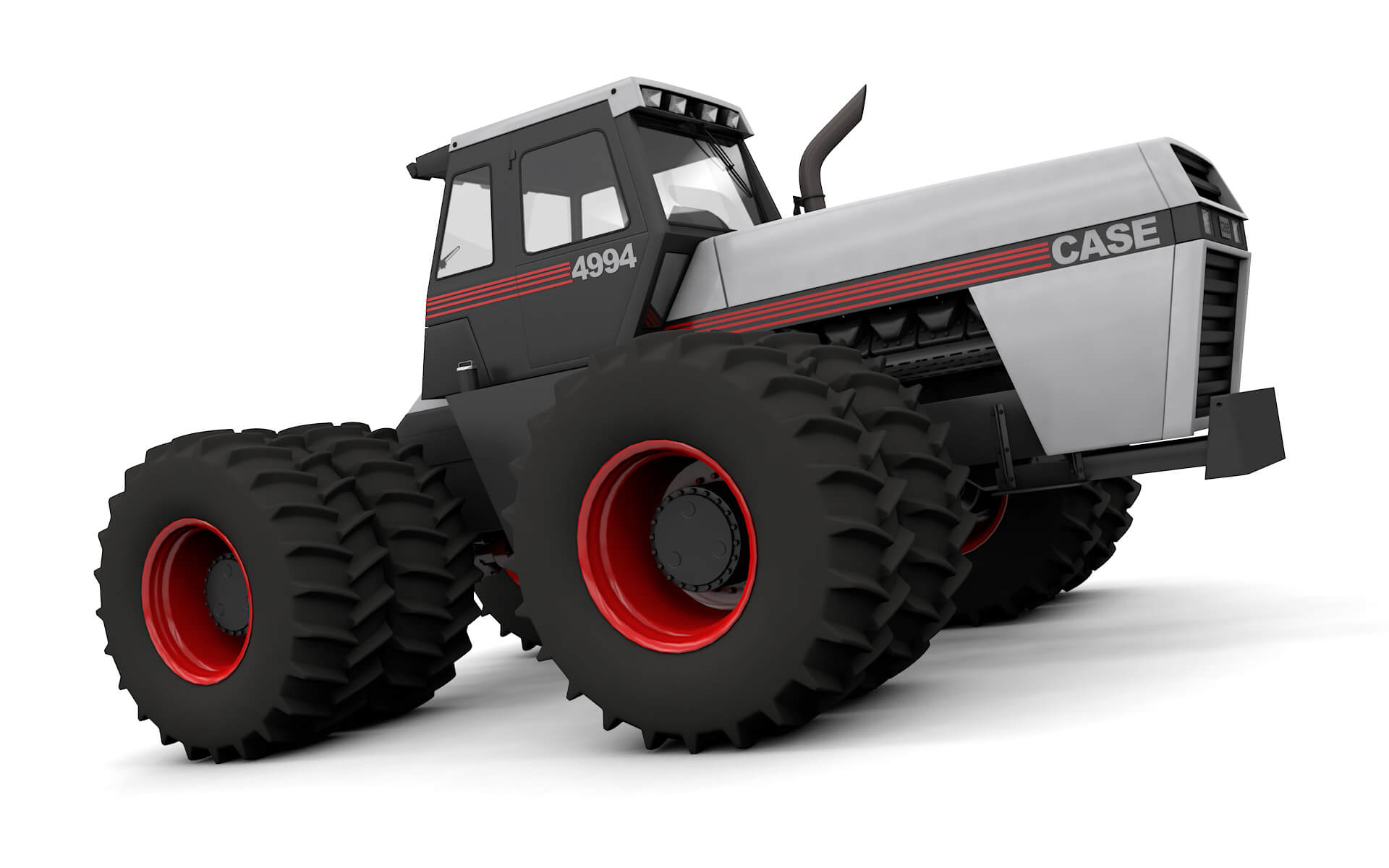 J.i. Case 4994 1984 Tractor White Version - 3D Model by brunomcardoso