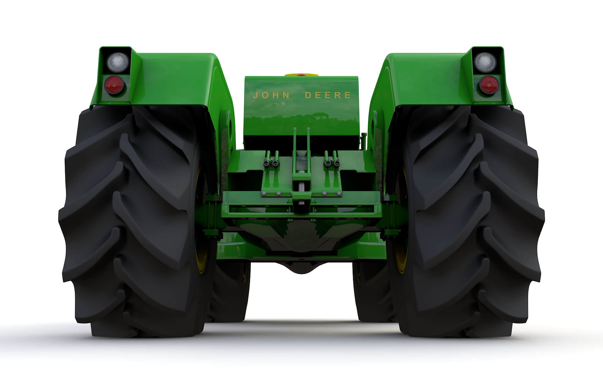 John Deere 8020 4WD Tractor 1960 - 3D Model by brunomcardoso