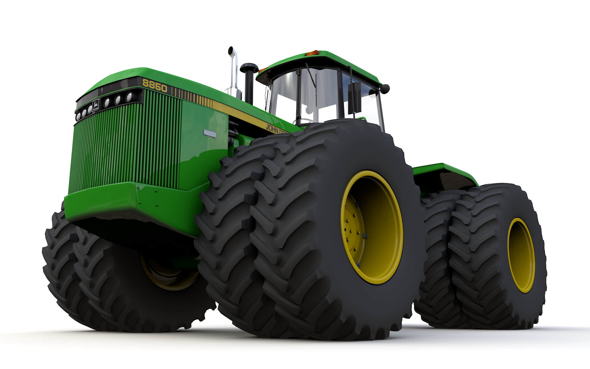 John Deere 8850 4WD Tractor 1985 - 3D Model by brunomcardoso