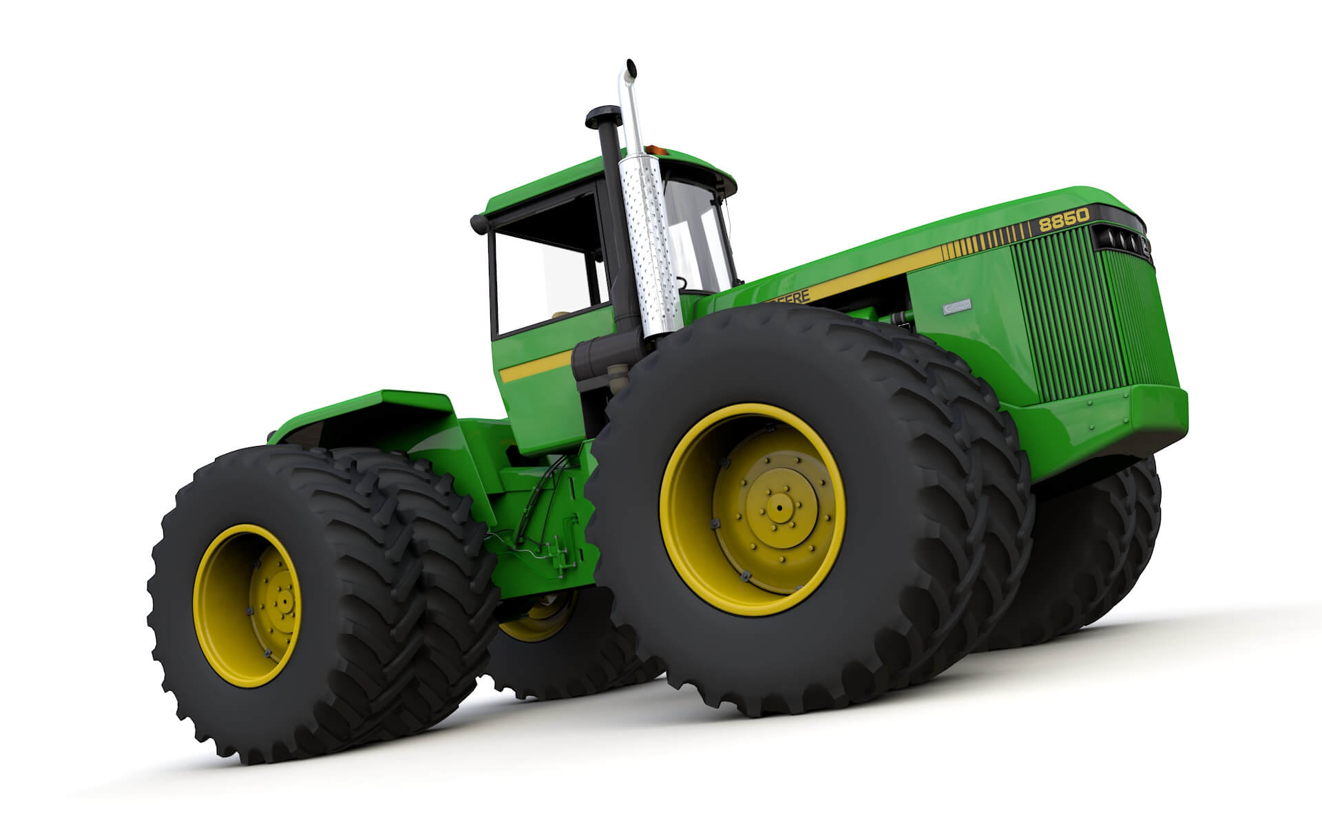 John Deere 8850 4WD Tractor 1985 - 3D Model by brunomcardoso