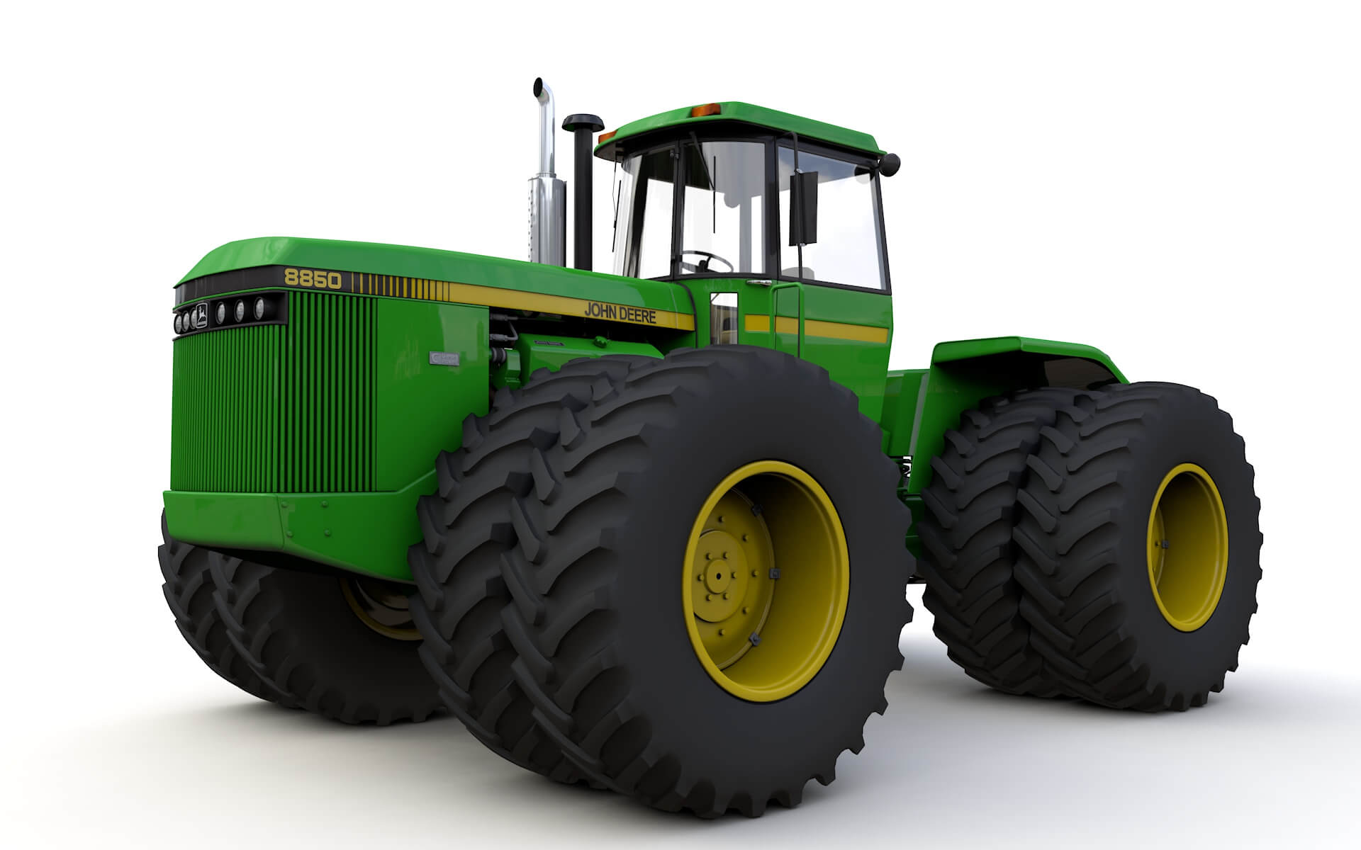 John Deere 8850 4WD Tractor 1985 - 3D Model by brunomcardoso
