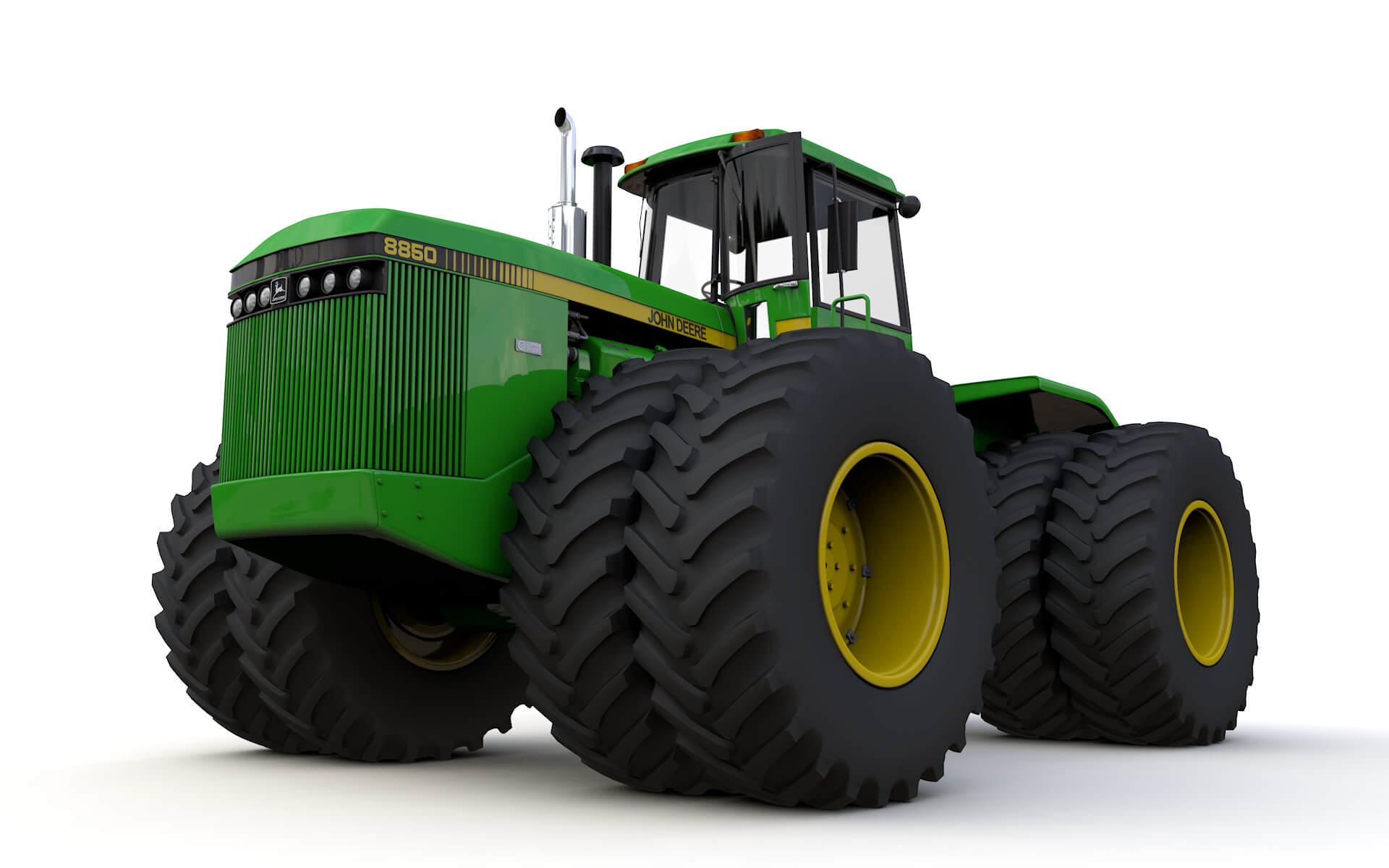 John Deere 8850 4WD Tractor 1985 - 3D Model by brunomcardoso