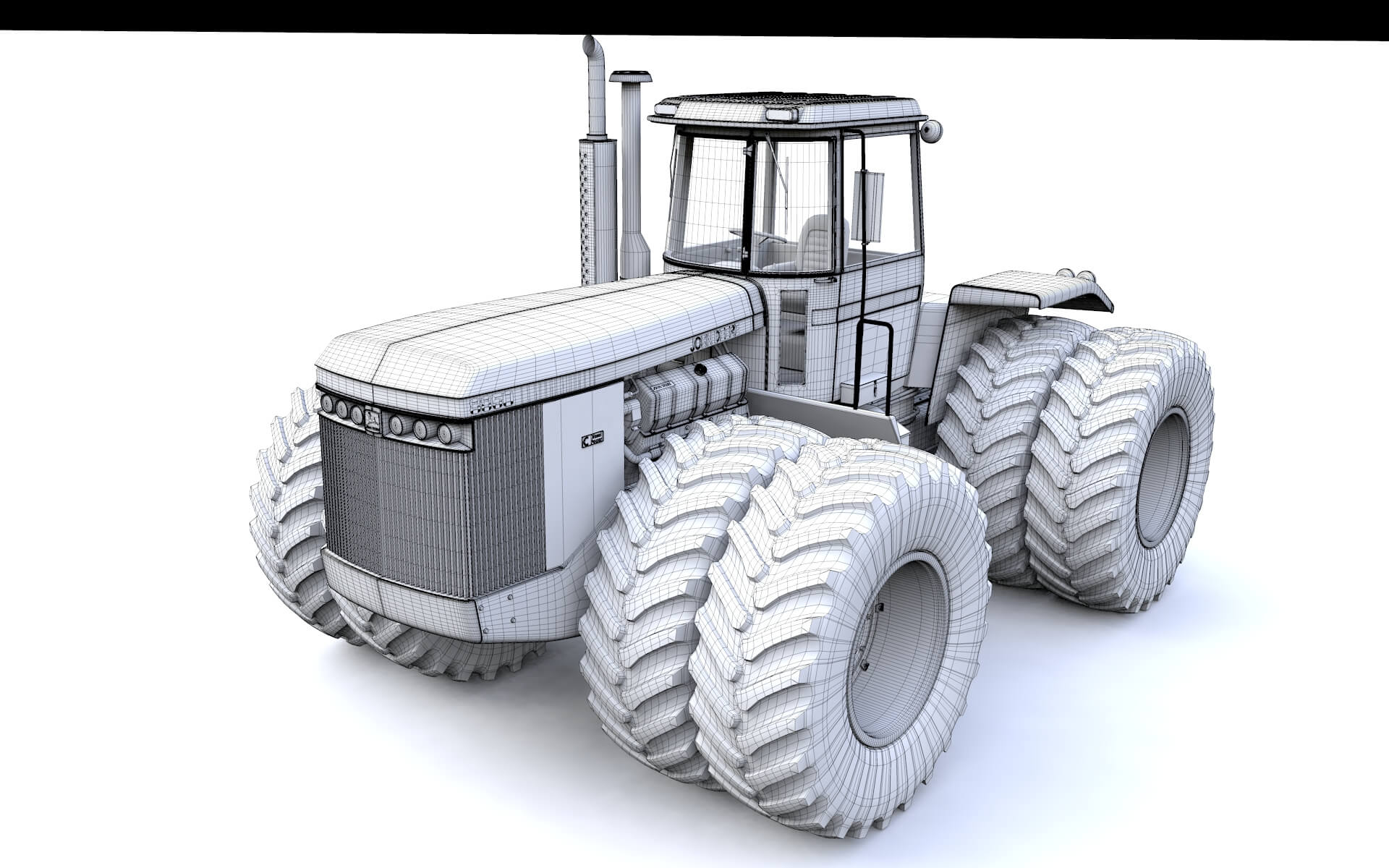 John Deere 8850 4WD Tractor 1985 - 3D Model by brunomcardoso