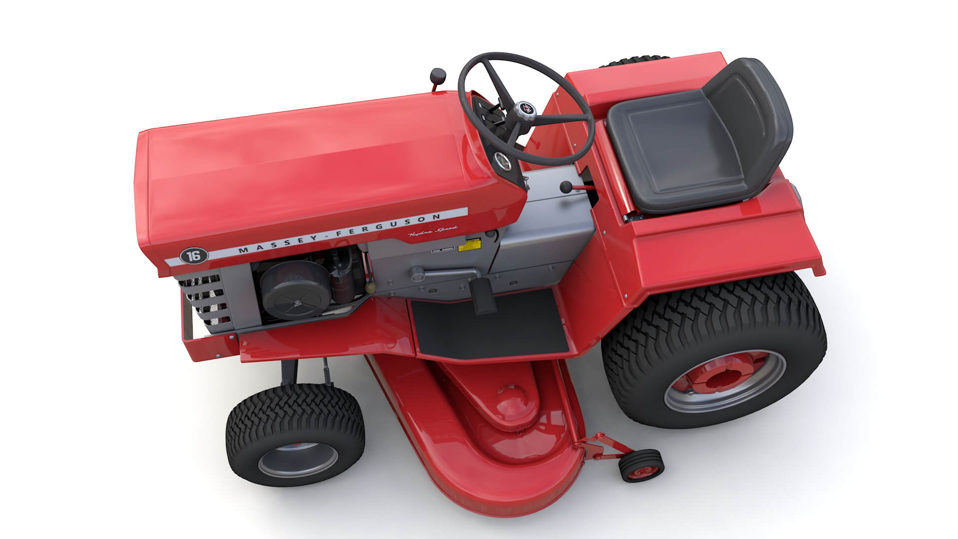 Massey Ferguson 16 Lawn Tractor 1975 - 3D Model by brunomcardoso