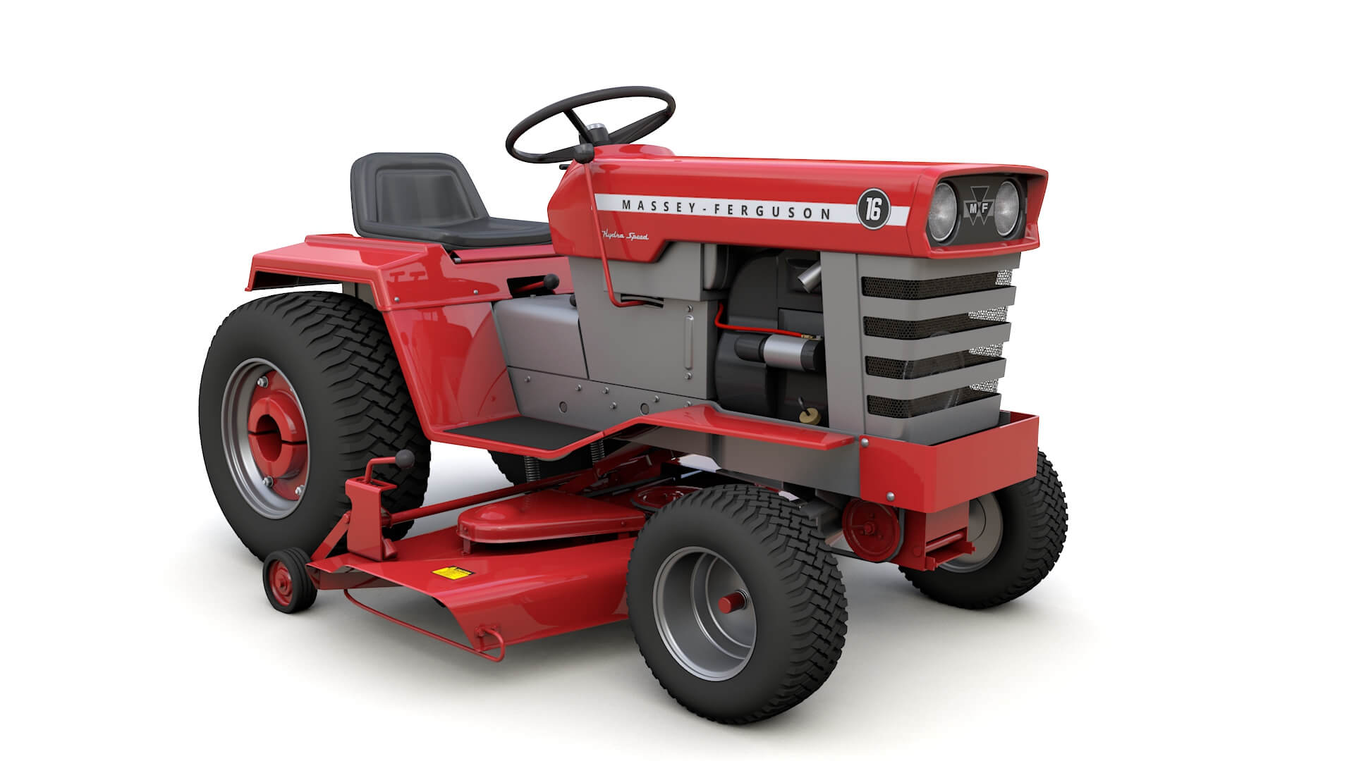 Massey Ferguson 16 Lawn Tractor 1975 - 3D Model by brunomcardoso