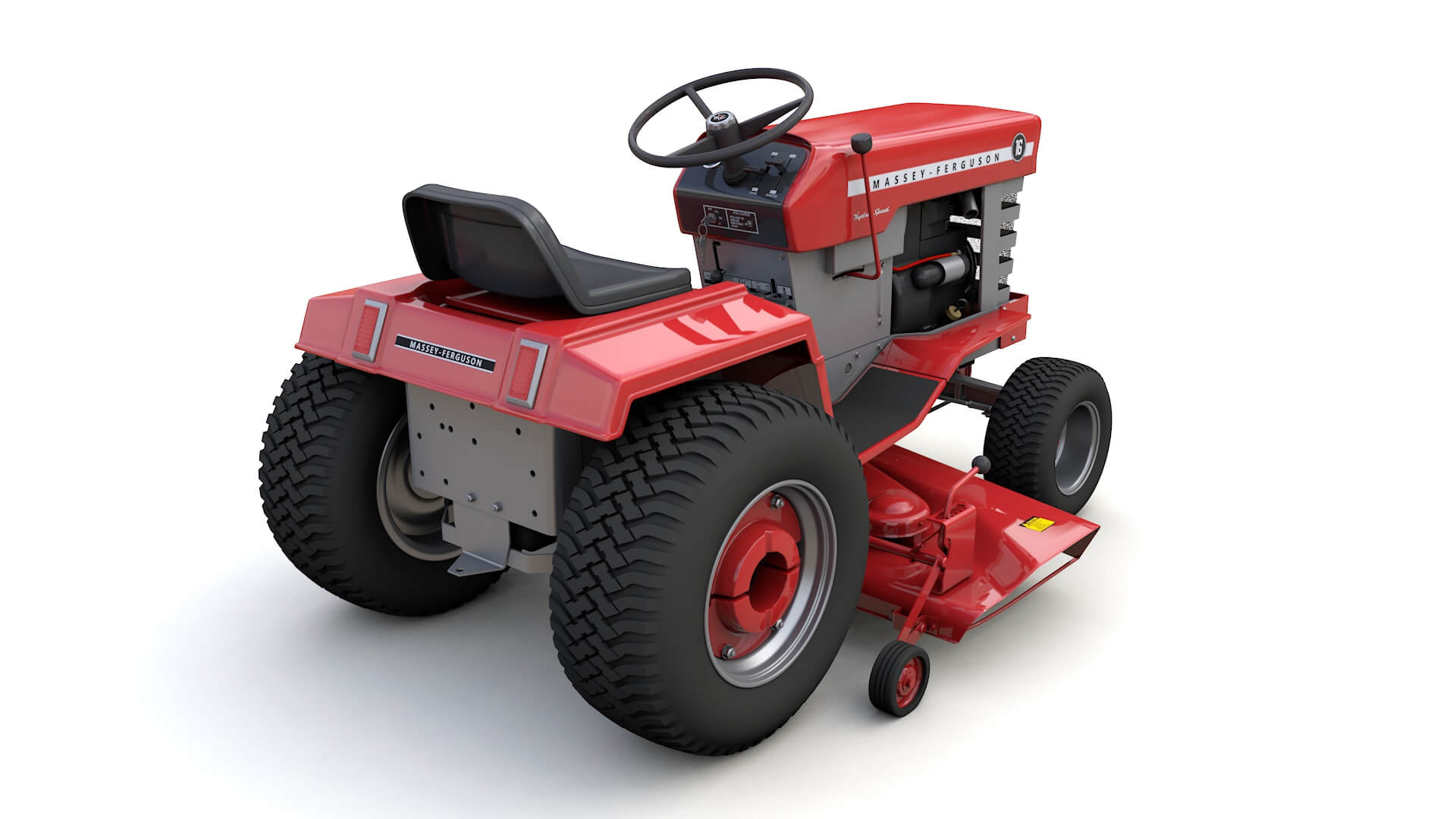 Massey Ferguson 16 Lawn Tractor 1975 - 3D Model by brunomcardoso