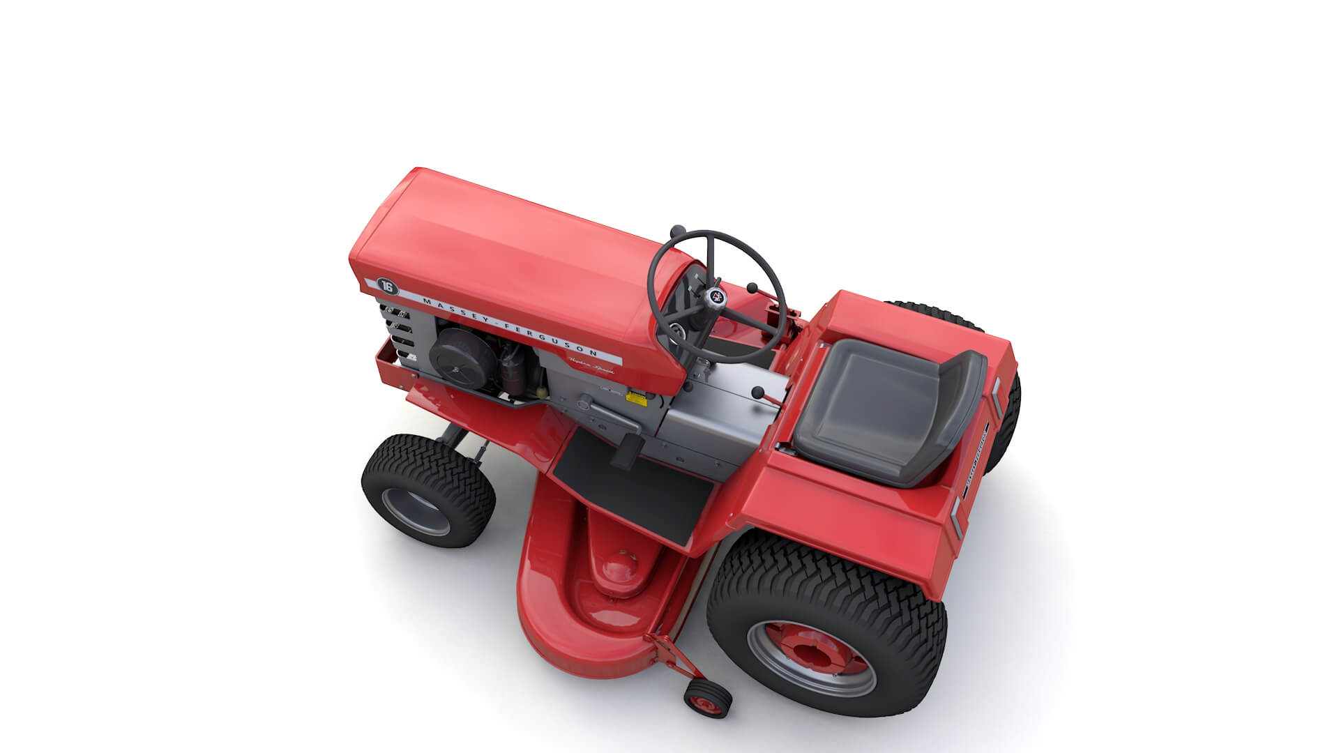 Massey Ferguson 16 Lawn Tractor 1975 - 3D Model by brunomcardoso