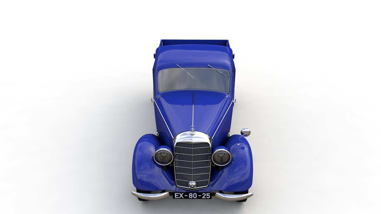 Mercedes-Benz 170V Pickup 1947 3D Model by brunomcardoso