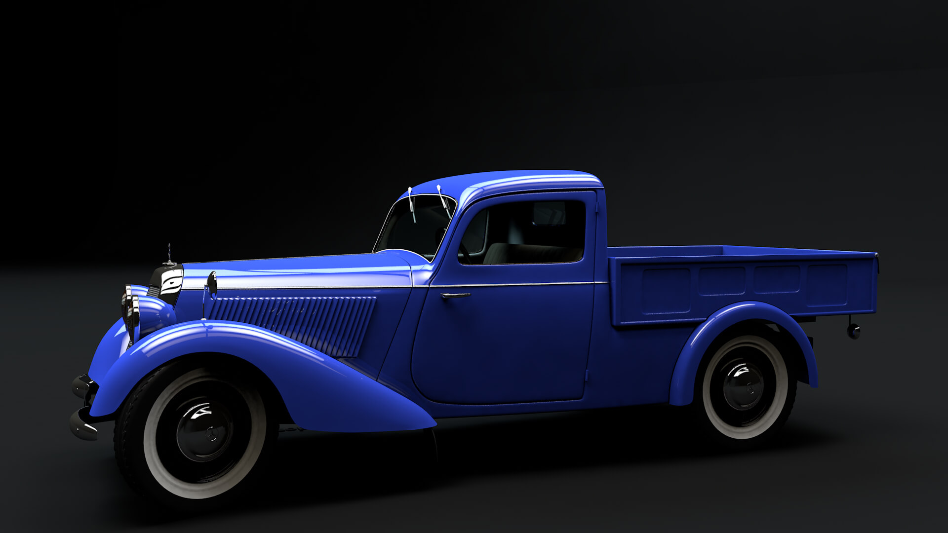 Mercedes-Benz 170V Pickup 1947 3D Model by brunomcardoso