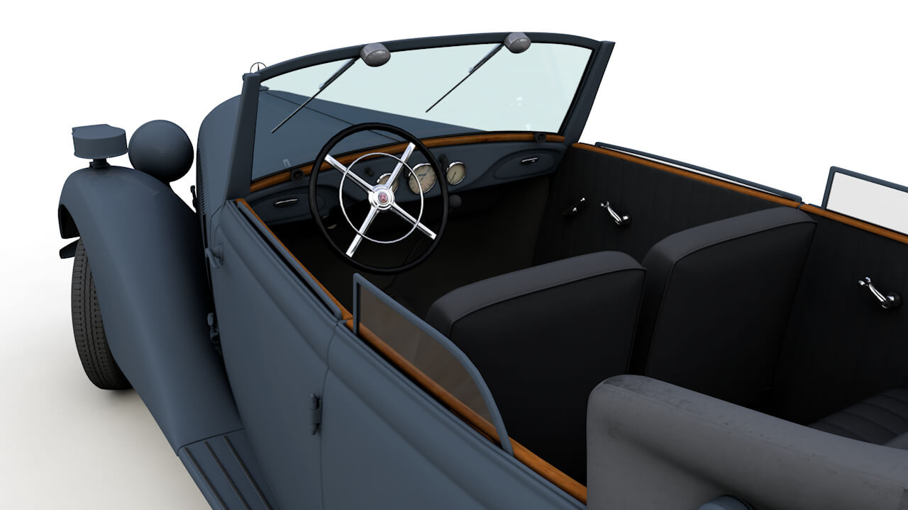 Mercedes-Benz Typ 170V Cabriolet B German Staff 1940 3D Model by ...