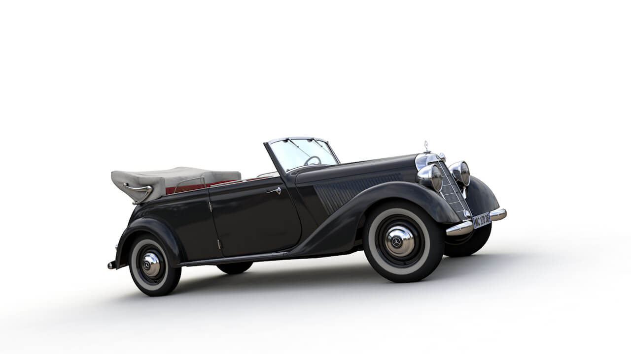 Mercedes-Benz Type 170V Cabriolet B 1936 3D Model by brunomcardoso
