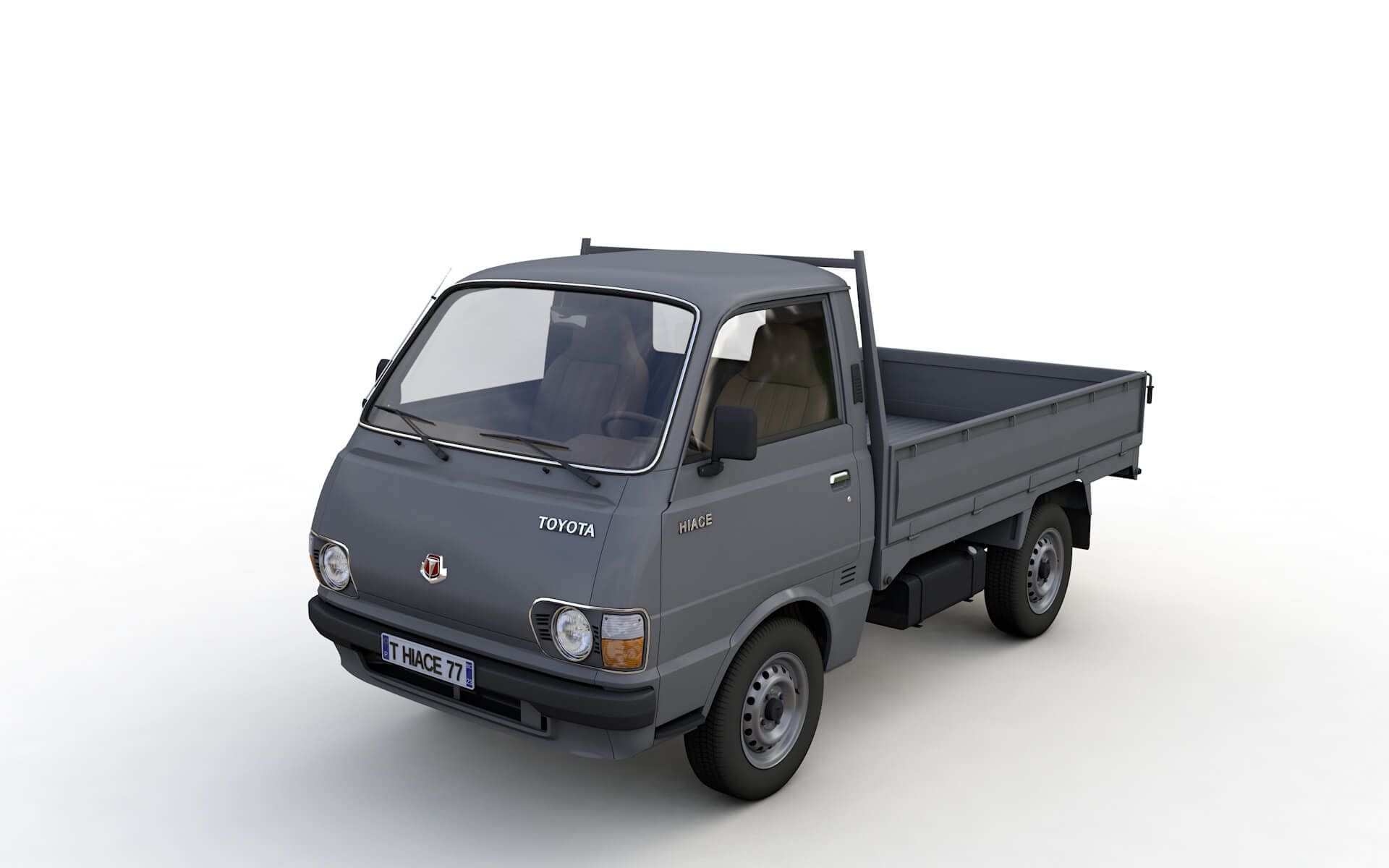 Toyota Hiace Pickup Truck 1977 3D Model by brunomcardoso