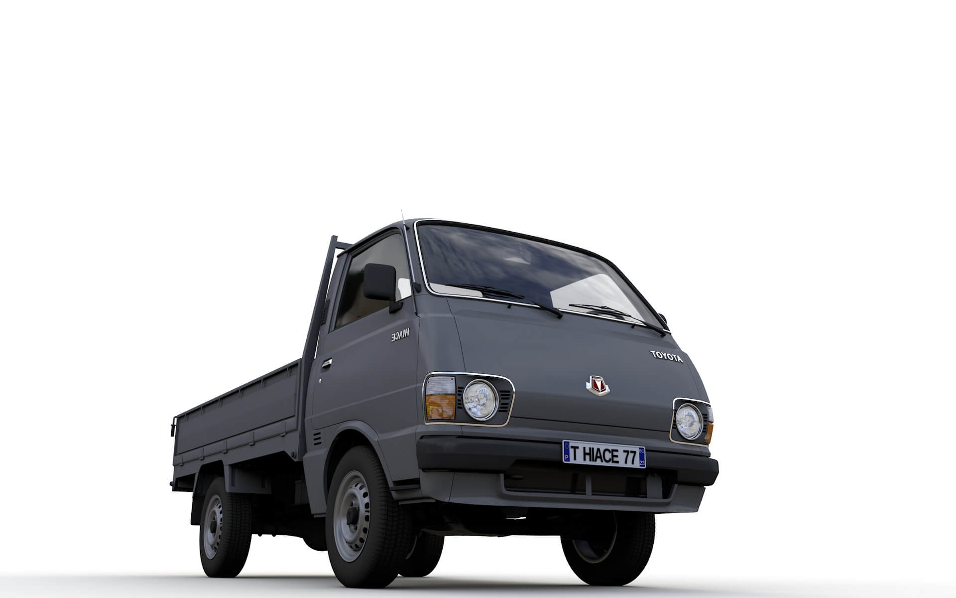 Toyota Hiace Pickup Truck 1977 3D Model by brunomcardoso