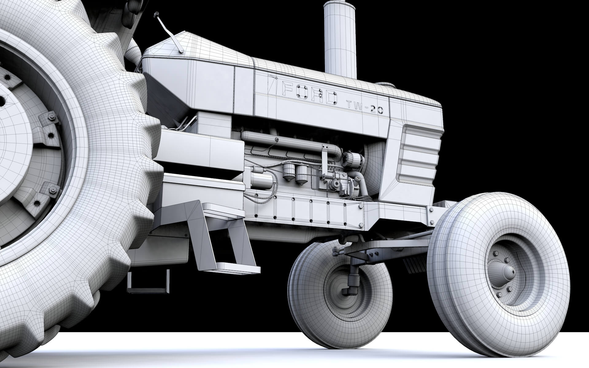 TW20 Tractor 1978 - 3D Model by brunomcardoso