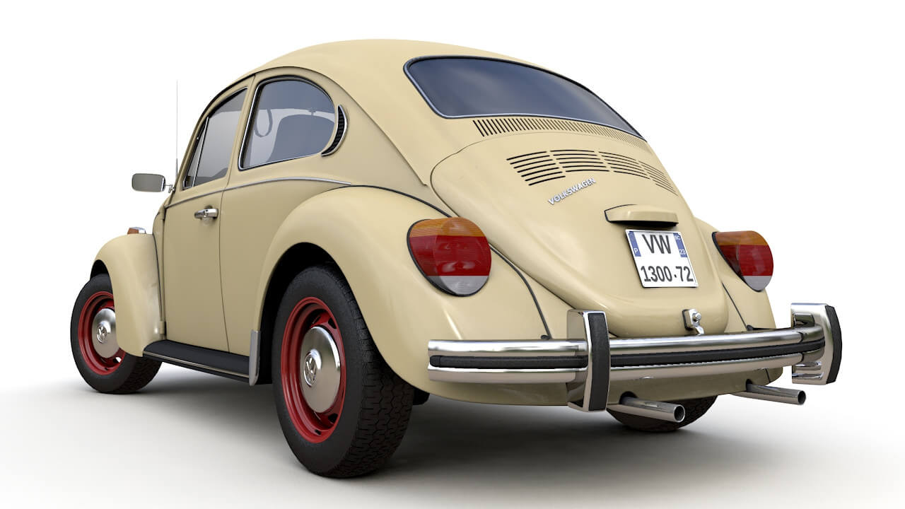 Volkswagen Super Beetle 1972 - 3D Model by brunomcardoso