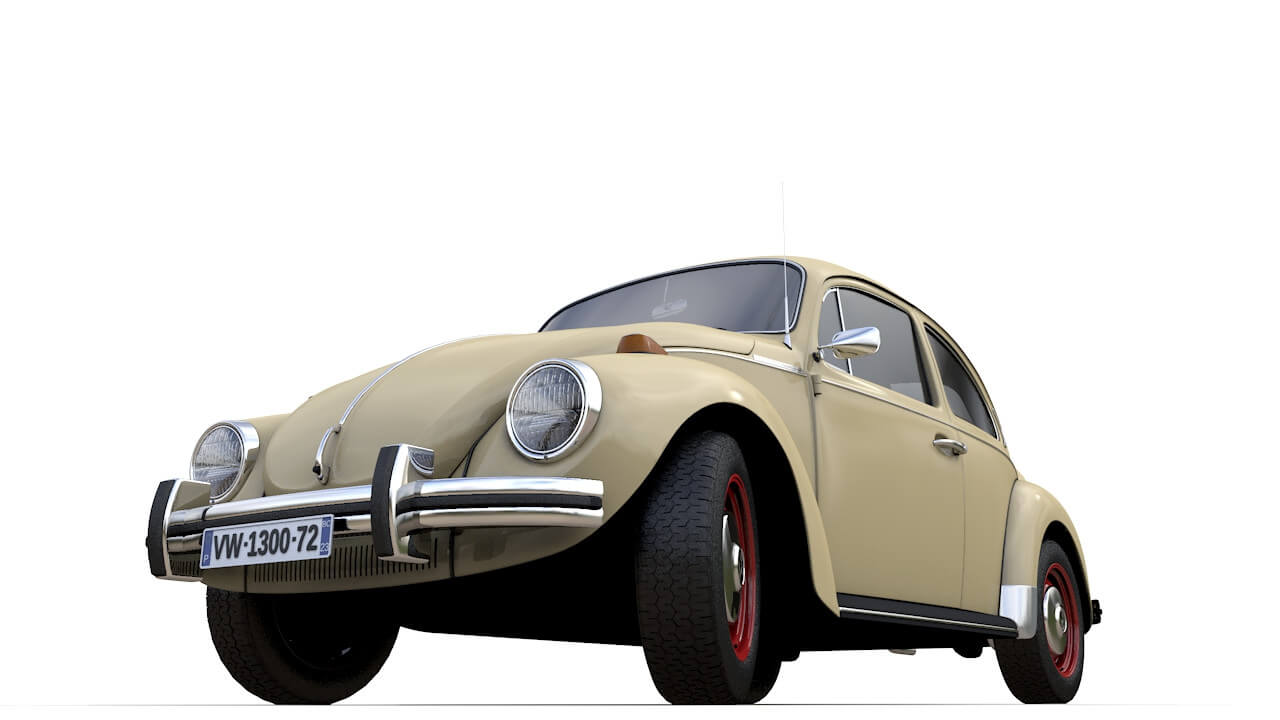 Volkswagen Super Beetle 1972 - 3D Model by brunomcardoso