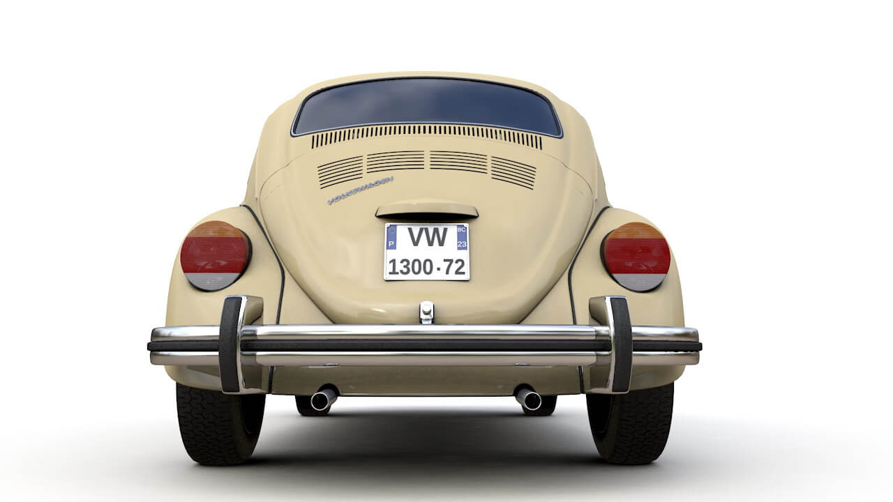 Volkswagen Super Beetle 1972 - 3D Model by brunomcardoso