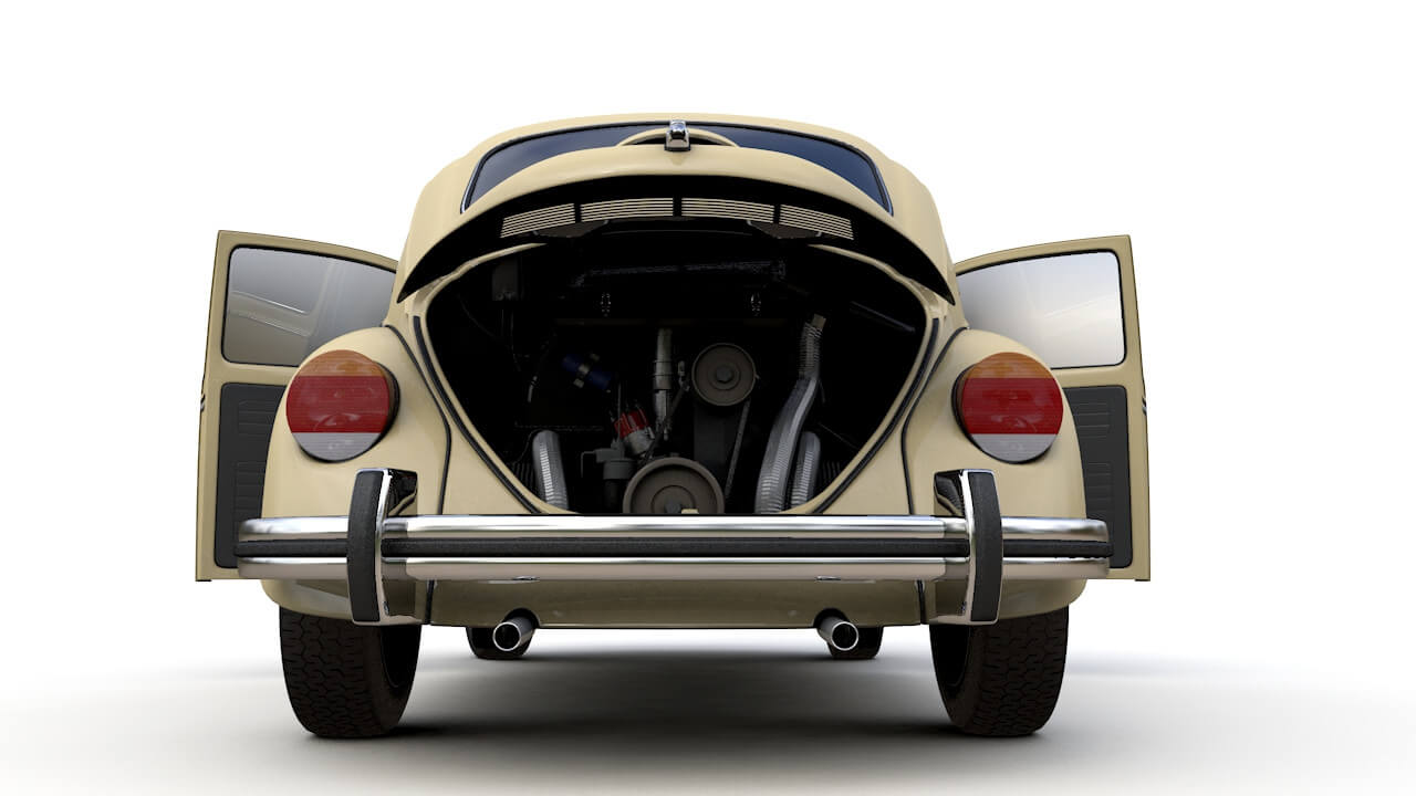 Volkswagen Super Beetle 1972 - 3D Model by brunomcardoso