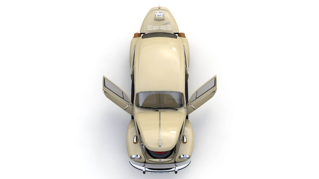 Volkswagen Super Beetle 1972 - 3D Model by brunomcardoso