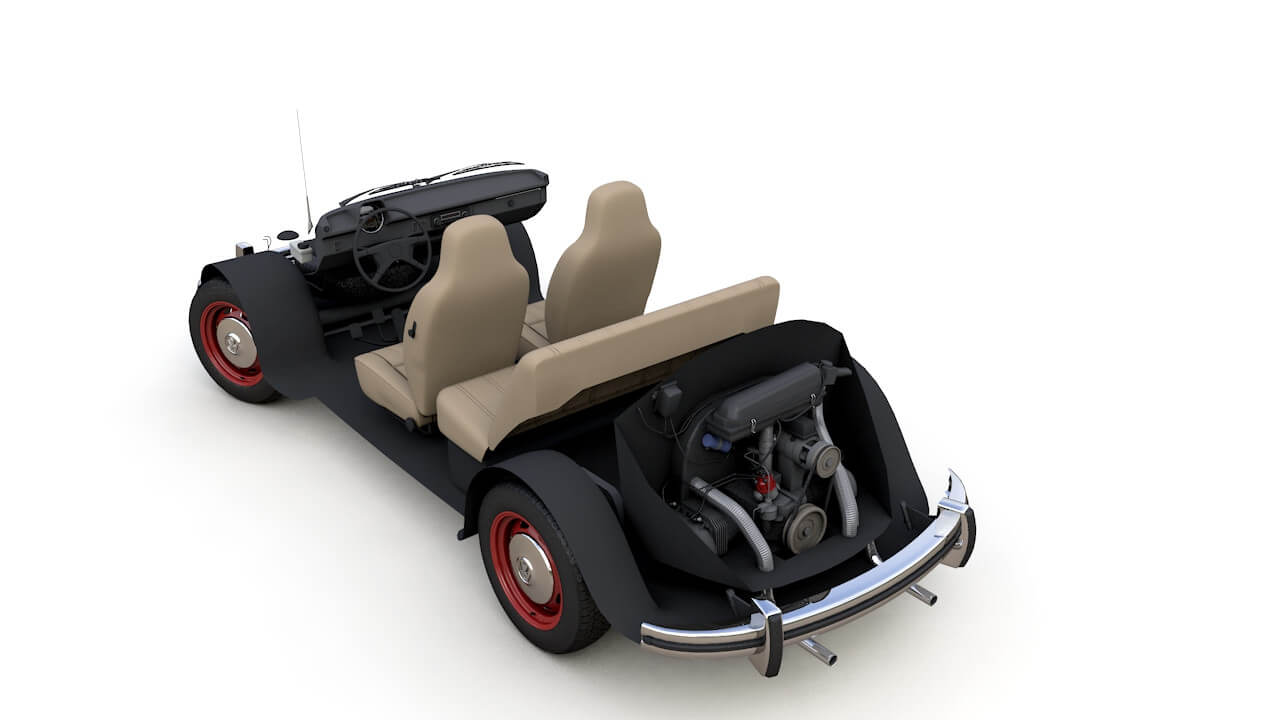 Volkswagen Super Beetle 1972 - 3D Model by brunomcardoso
