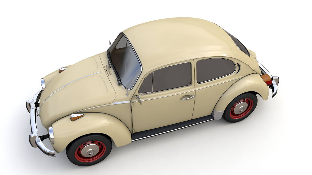 Volkswagen Super Beetle 1972 - 3D Model by brunomcardoso
