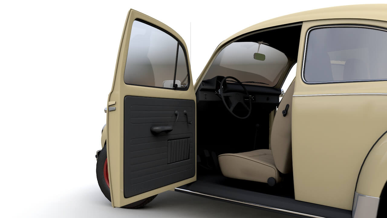 Volkswagen Super Beetle 1972 - 3D Model by brunomcardoso