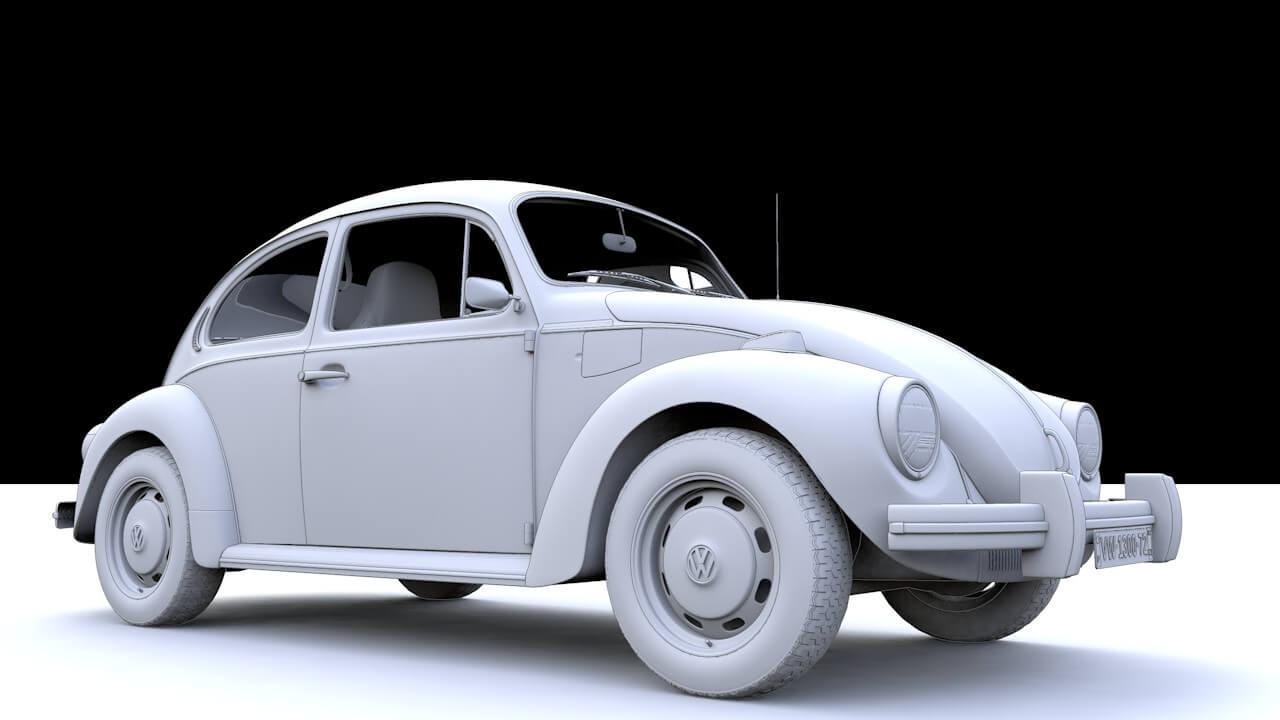 Volkswagen Super Beetle 1972 - 3D Model by brunomcardoso