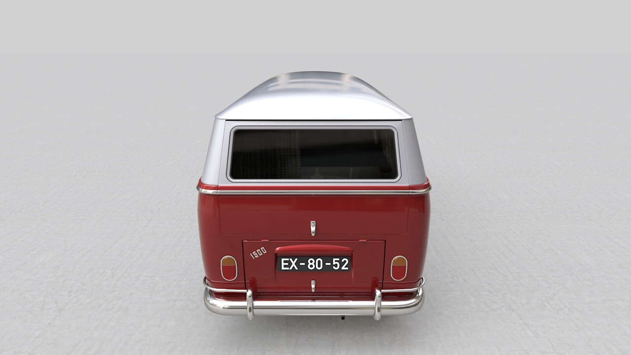 Volkswagen Transporter Split Screen Camper Van 1965 - 3D Model by ...