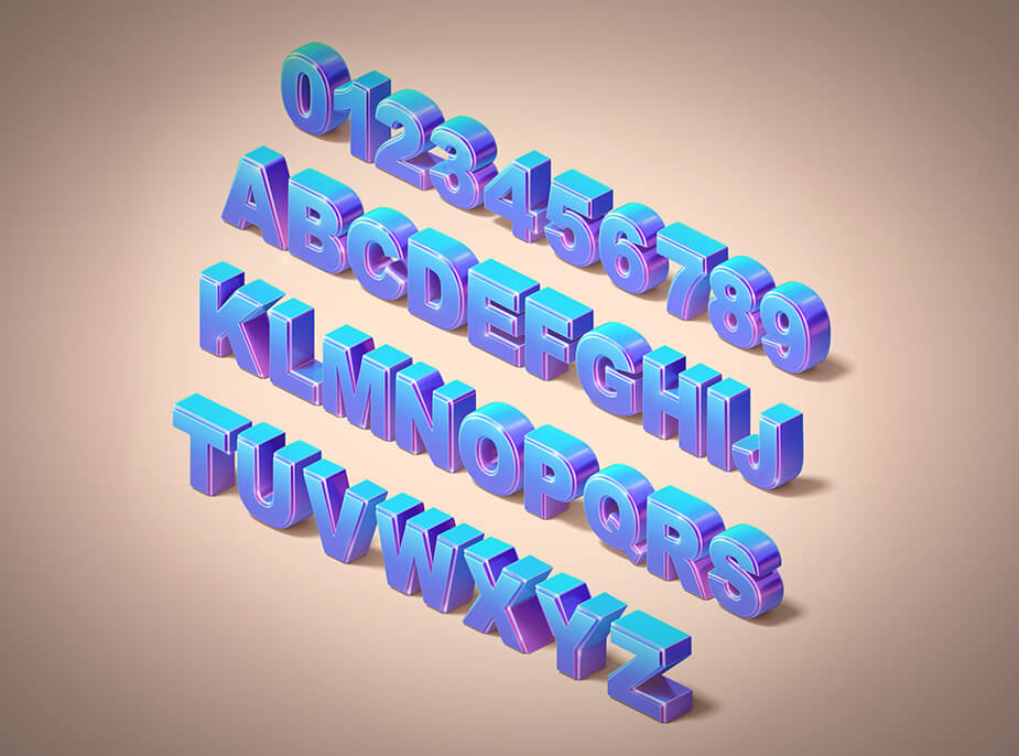 Alphabet Letters - 3D Model by brunonunesdp