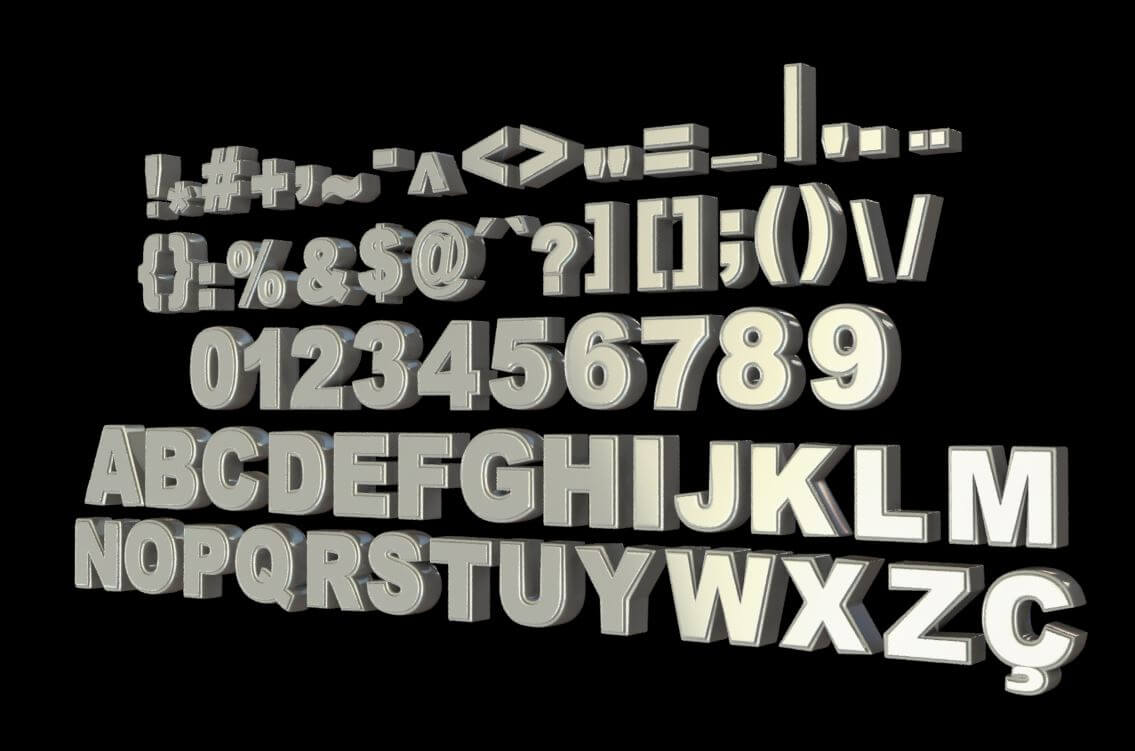 Alphabet Letters - 3D Model by brunonunesdp