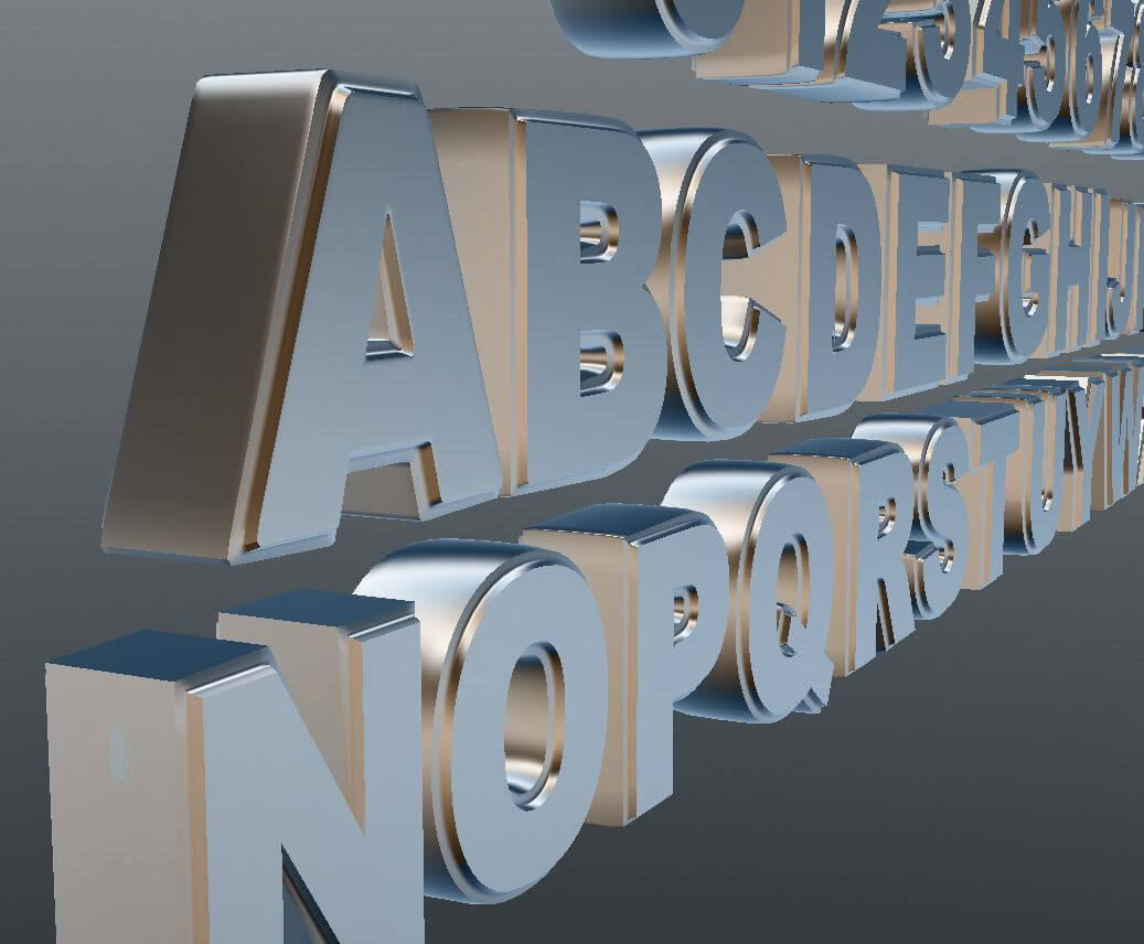 Alphabet Letters - 3D Model by brunonunesdp