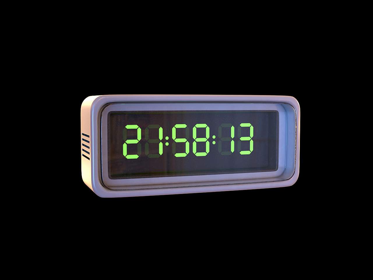 Digital Clock 1 - 3D Model by brunonunesdp