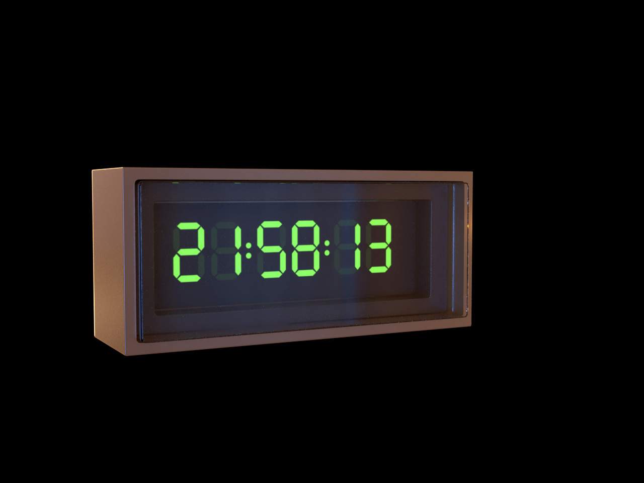 Digital Clock 2 - 3D Model by brunonunesdp