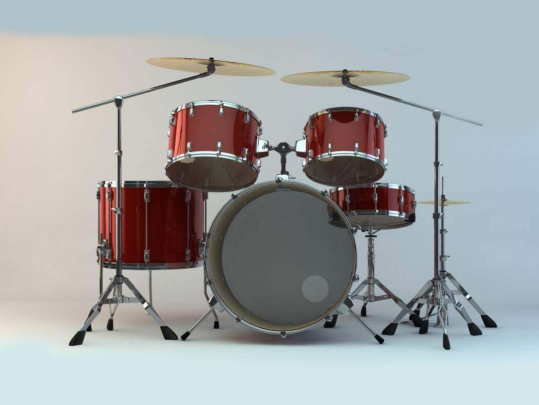 Drum Set - 3D Model by brunonunesdp