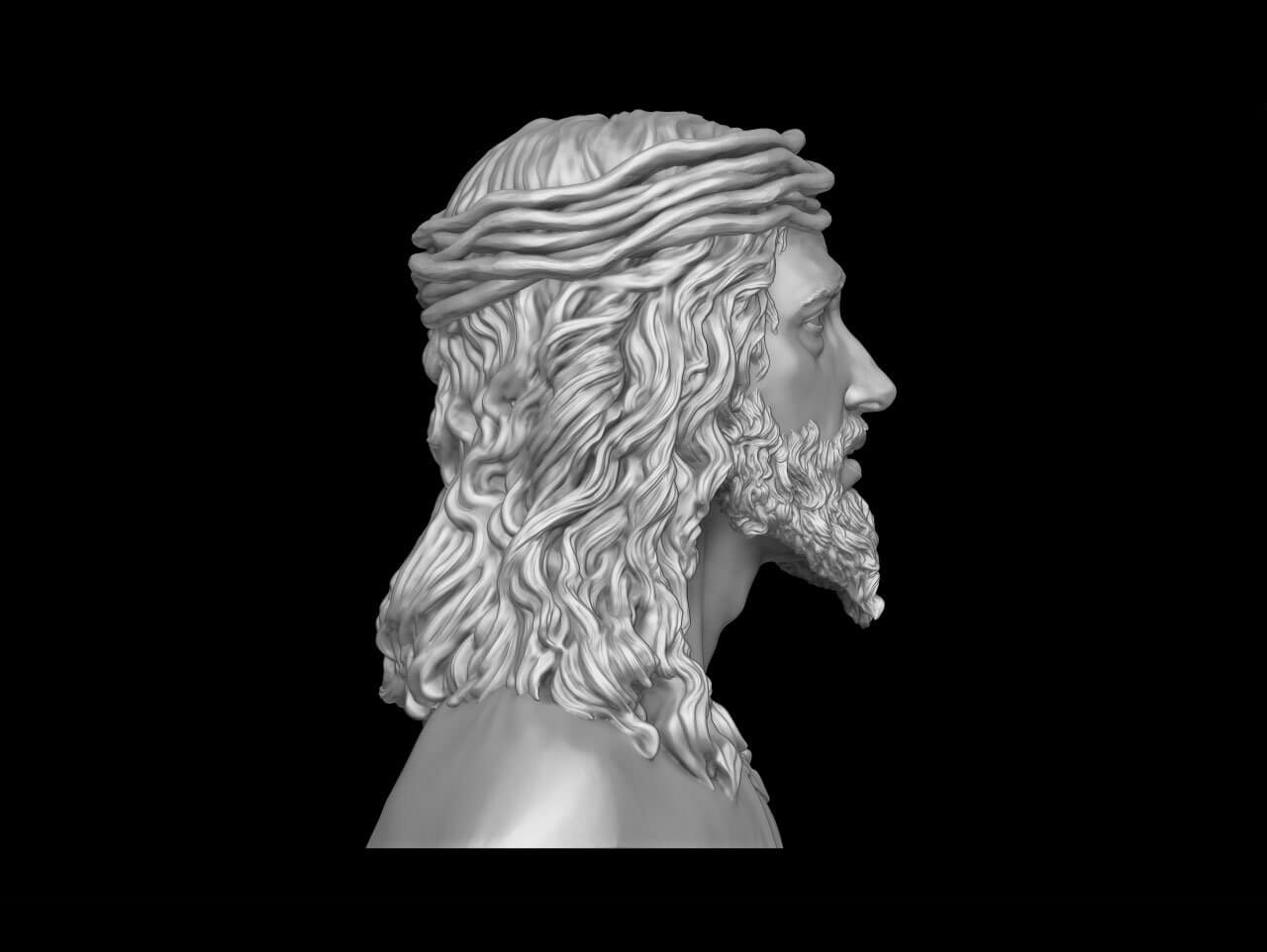 Jesus Bust - 3D Model by brunonunesdp