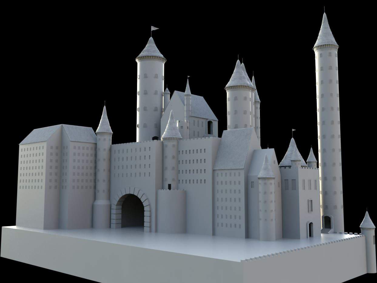 Medieval Castle - 3D Model by brunonunesdp