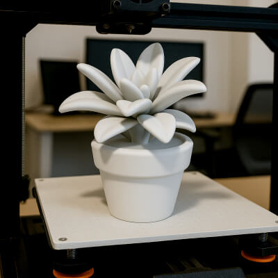 Succulent Plant in Pot 3D Printable Decorative Model 3D Prin by ...