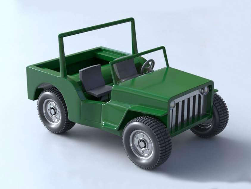 Toy Jeep - 3D Model by brunonunesdp