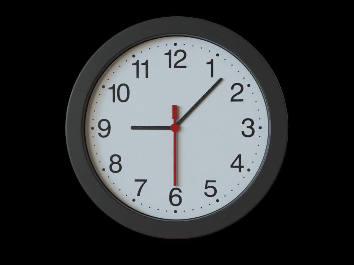 Wall Clock 1 - 3D Model by brunonunesdp