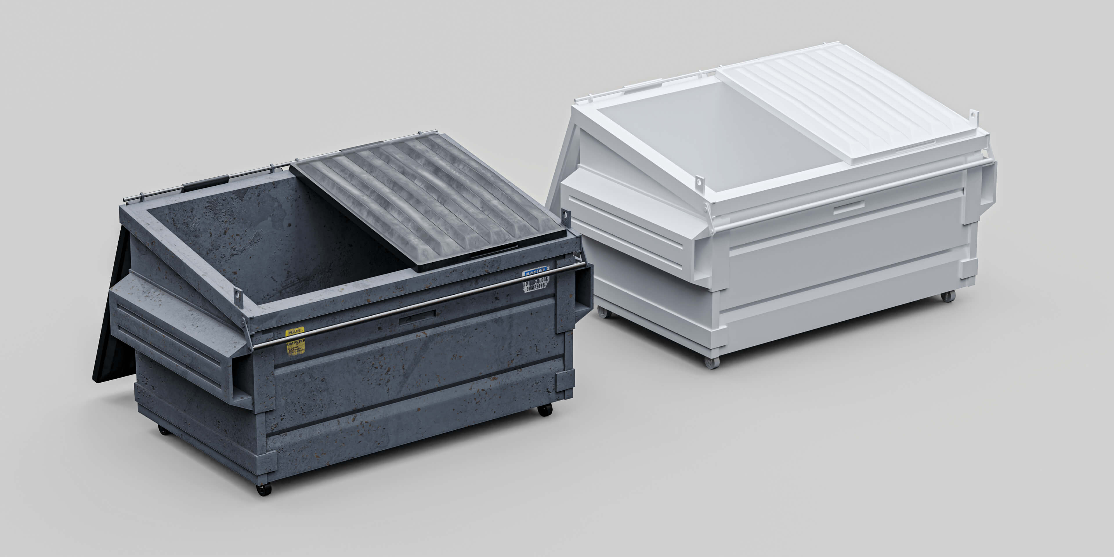 Dumpsters - Game Ready 3D Model by Brwa Taha