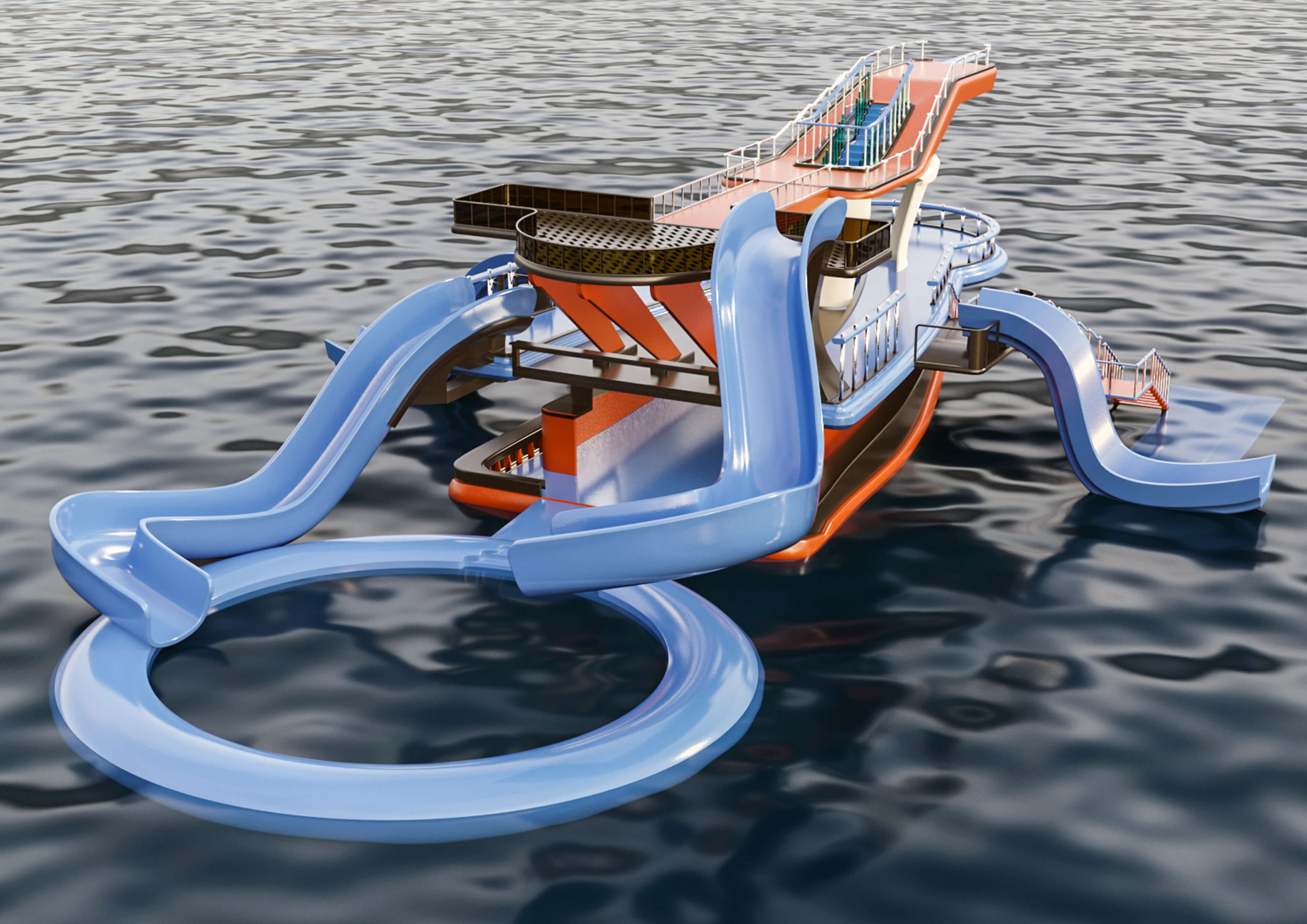 Aqua Ship - 3D Model by BsTen