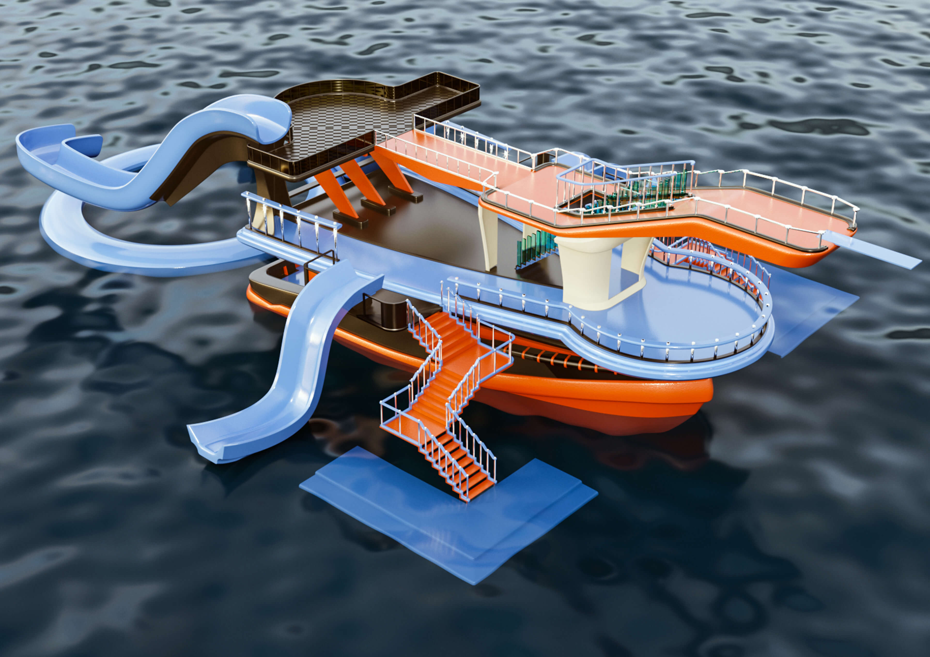 Aqua Ship - 3D Model by BsTen