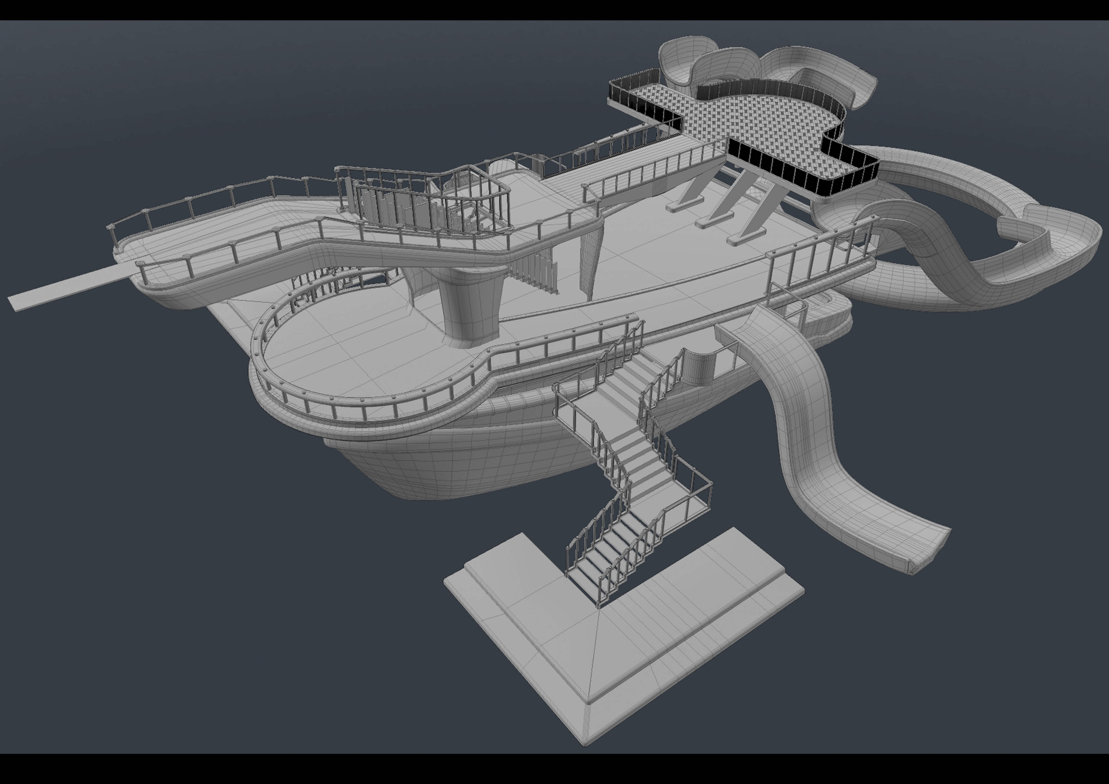 Aqua Ship - 3D Model by BsTen