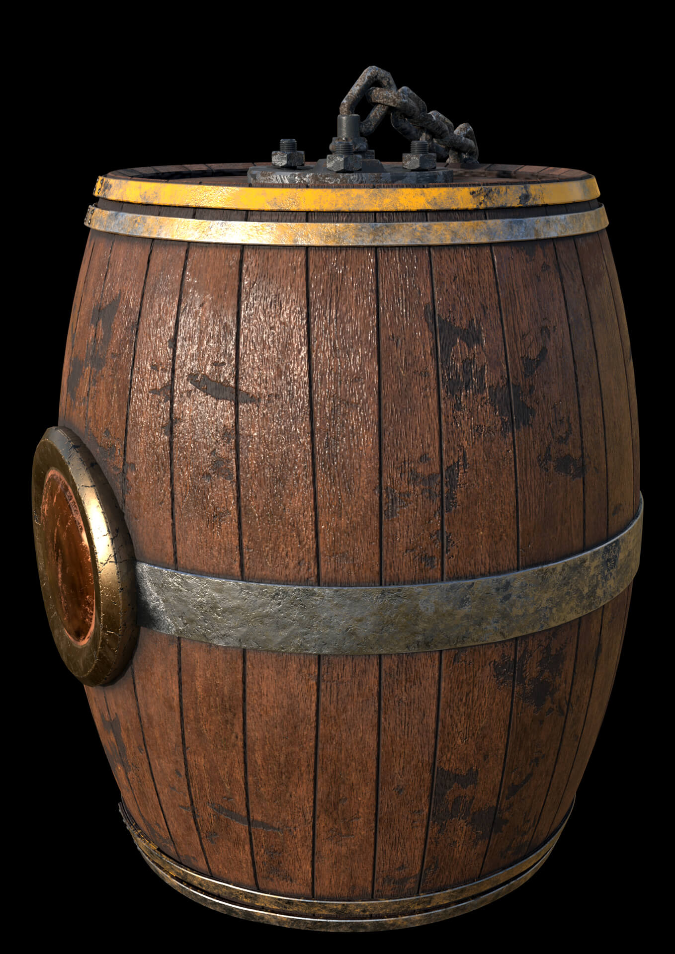 Barrel PO Mesh Model by BsTen