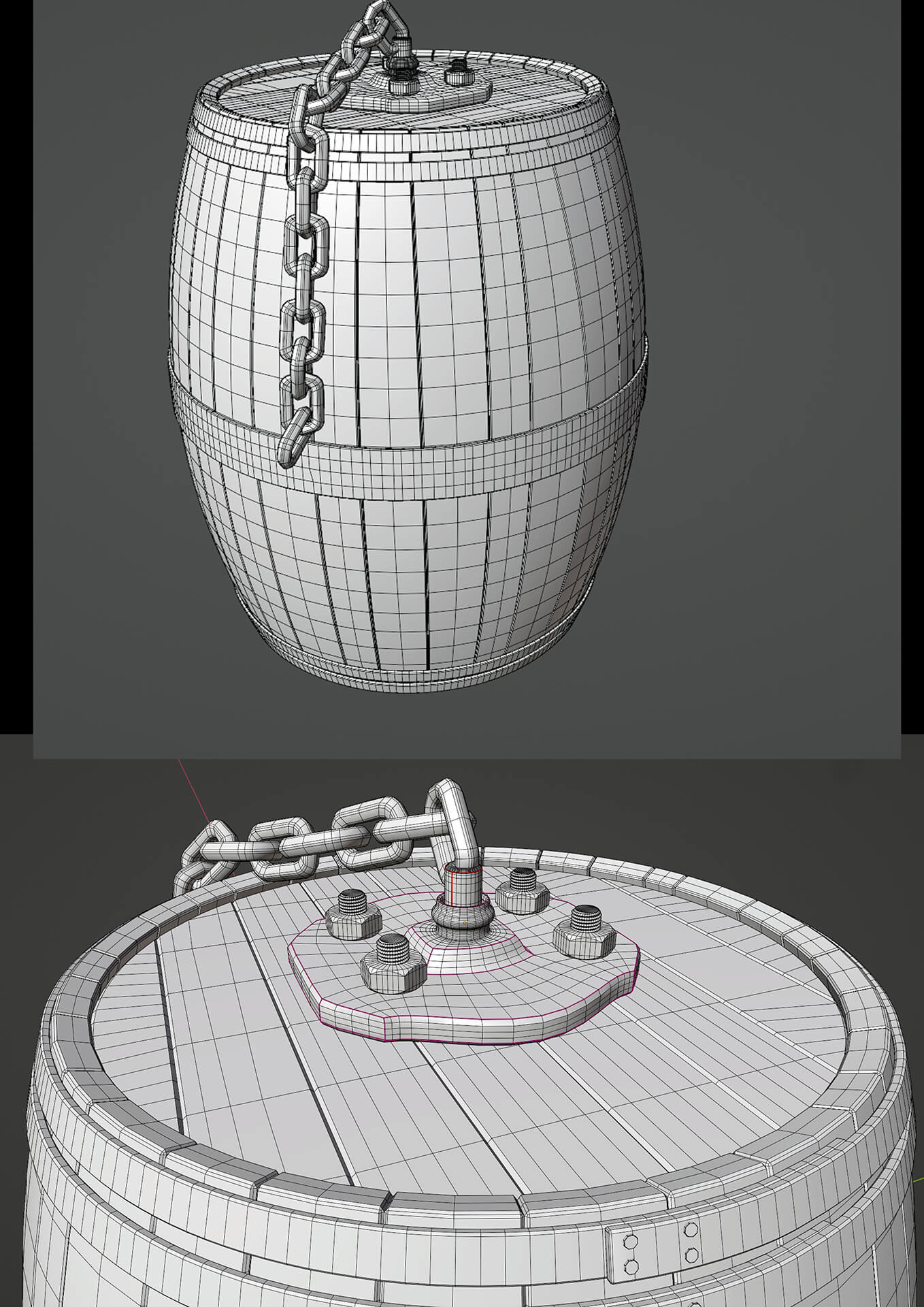 Barrel PO Mesh Model by BsTen