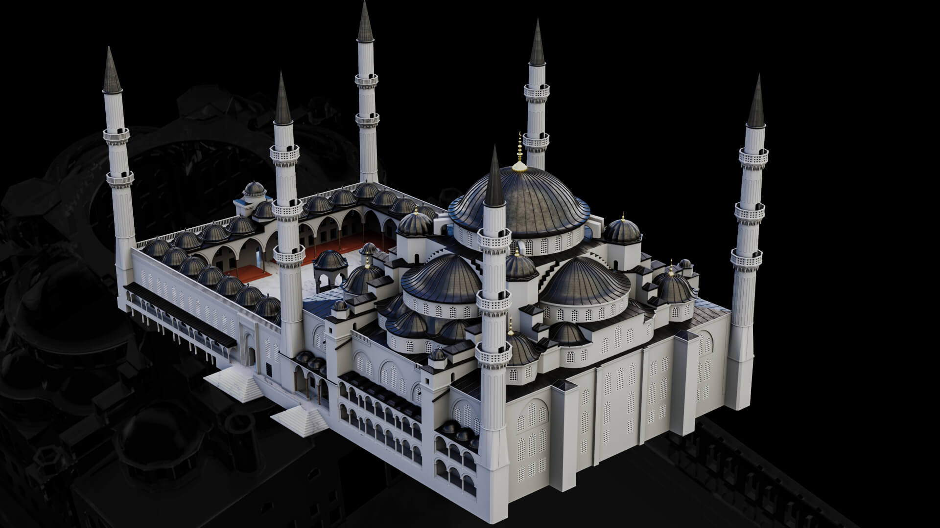 Blue Mosque - 3D Model by BsTen